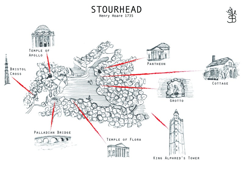 Stourhead Map - Etsy