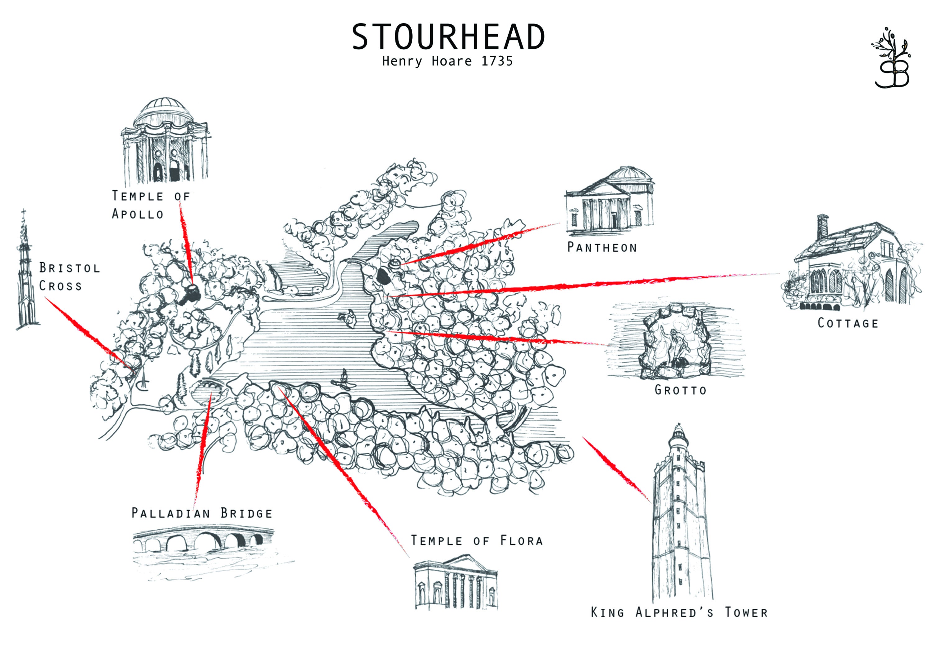 Stourhead Map - Etsy