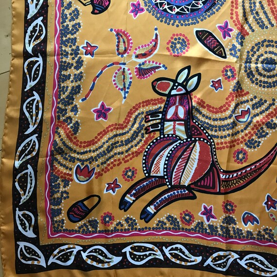 Vintage Pure Silk Aboriginal Art Design by Alexander … - Gem