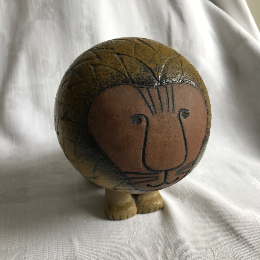 Vintage Lisa Larsen Pottery Lion, Circa 1964 Mid-century Modern - Etsy