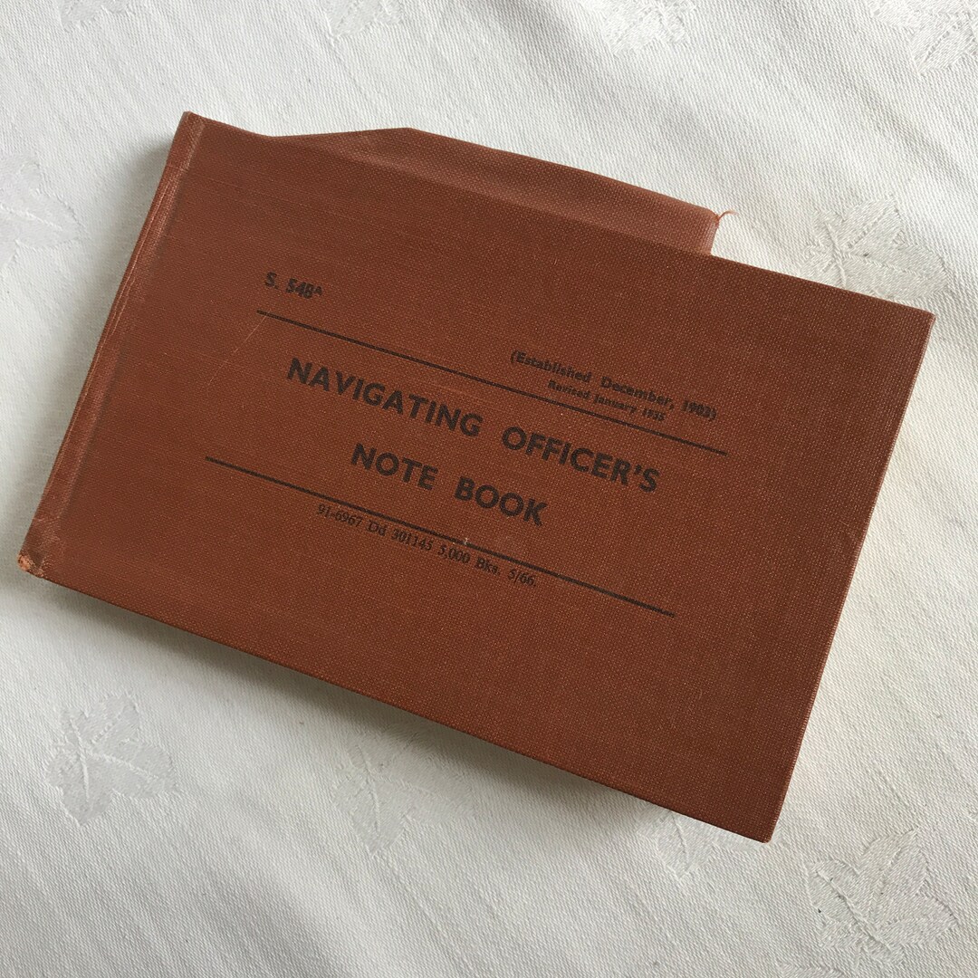 Vintage Navigating Officer's Note Book, Unused - Etsy
