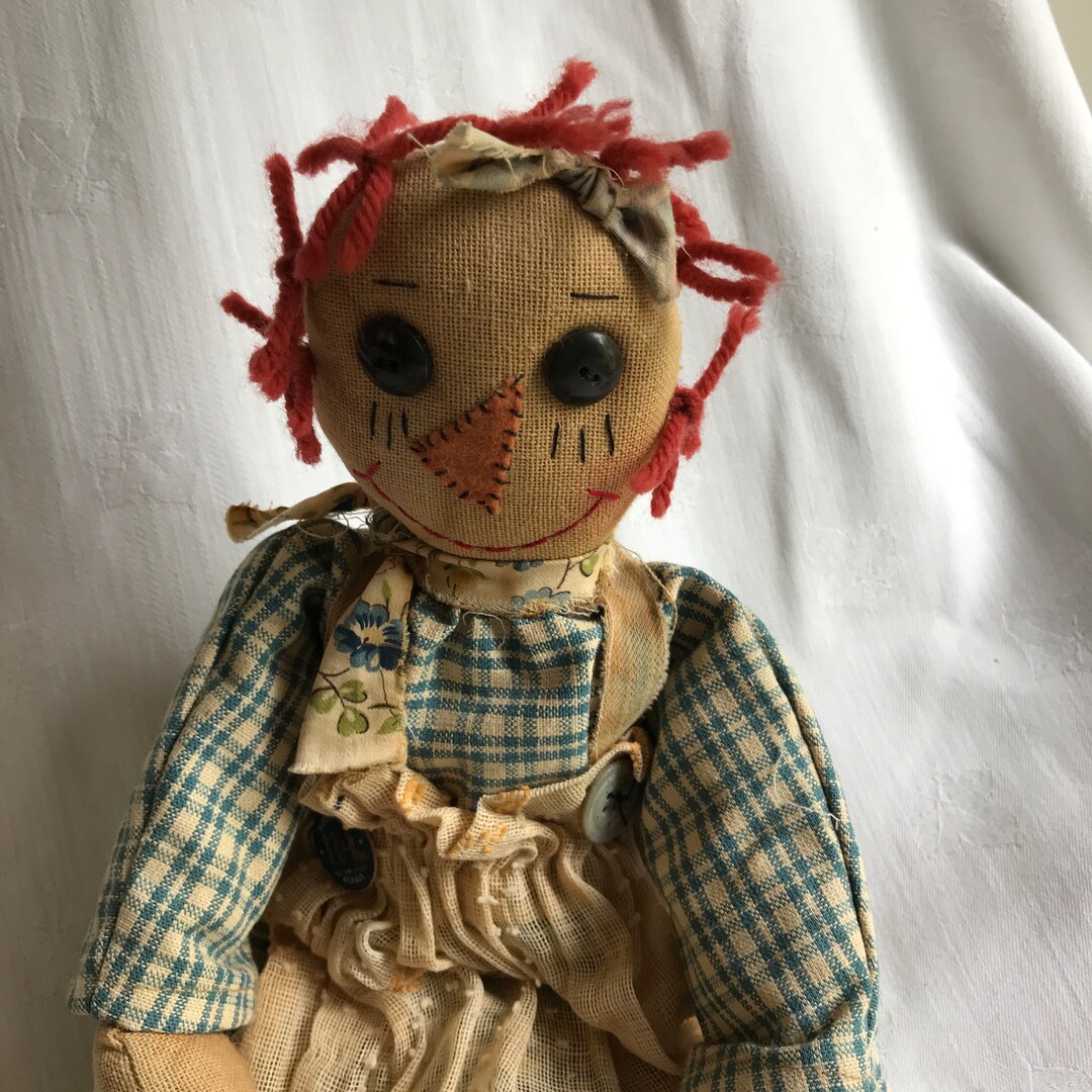 Vintage Raggedy Ann Doll - Etsy