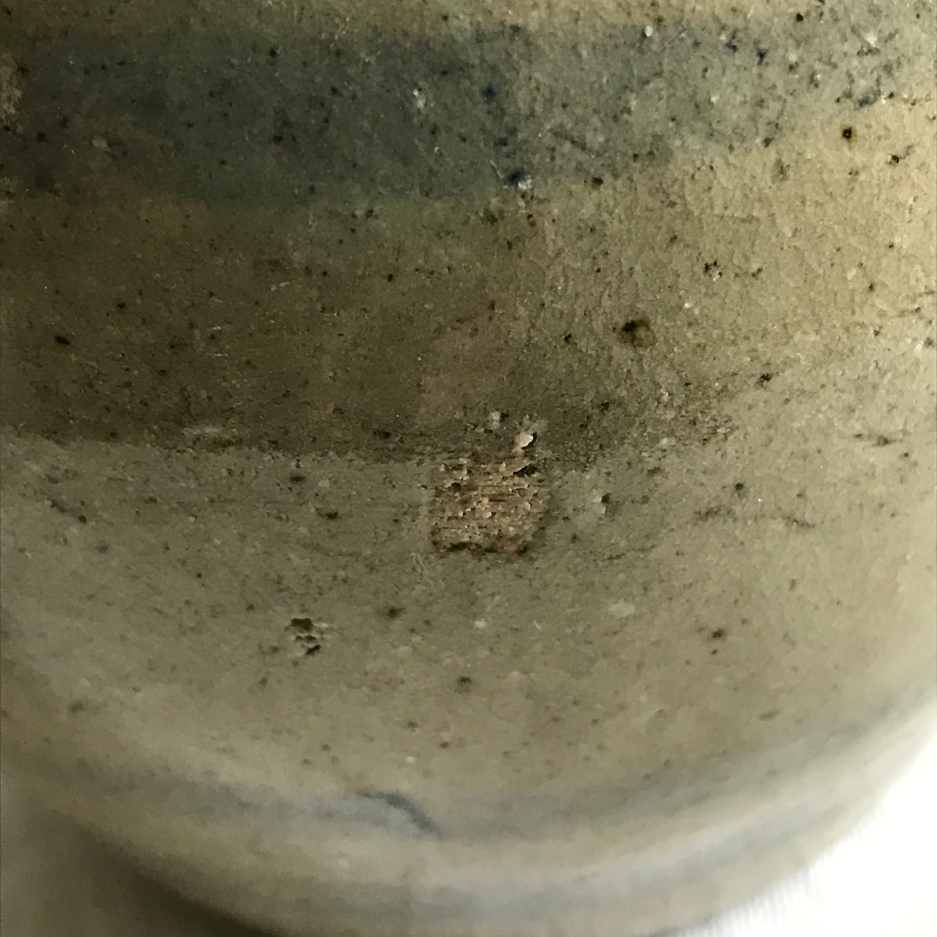 Antique English Stoneware Ginger Pot, Natural With Pale Blue Stripes - Etsy