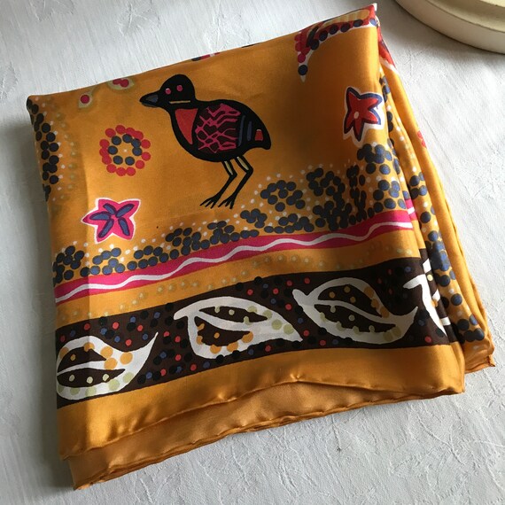 Vintage Pure Silk Aboriginal Art Design by Alexander … - Gem