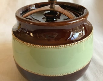Beautiful Vintage Aonian Made in England Green/tan Ceramic Tobacco ...