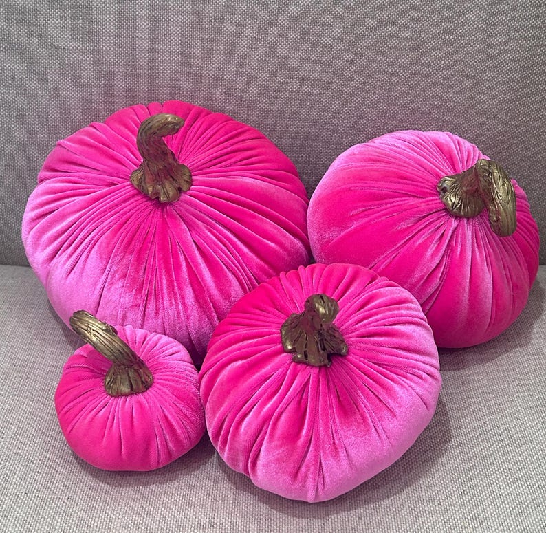 Velvet Pumpkins “hot Pink” - Etsy