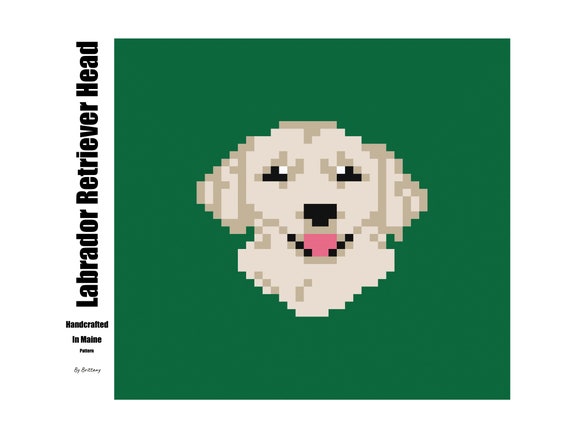Labrador Retriever Head C2C Crochet Blanket Graphgan Pattern - Etsy