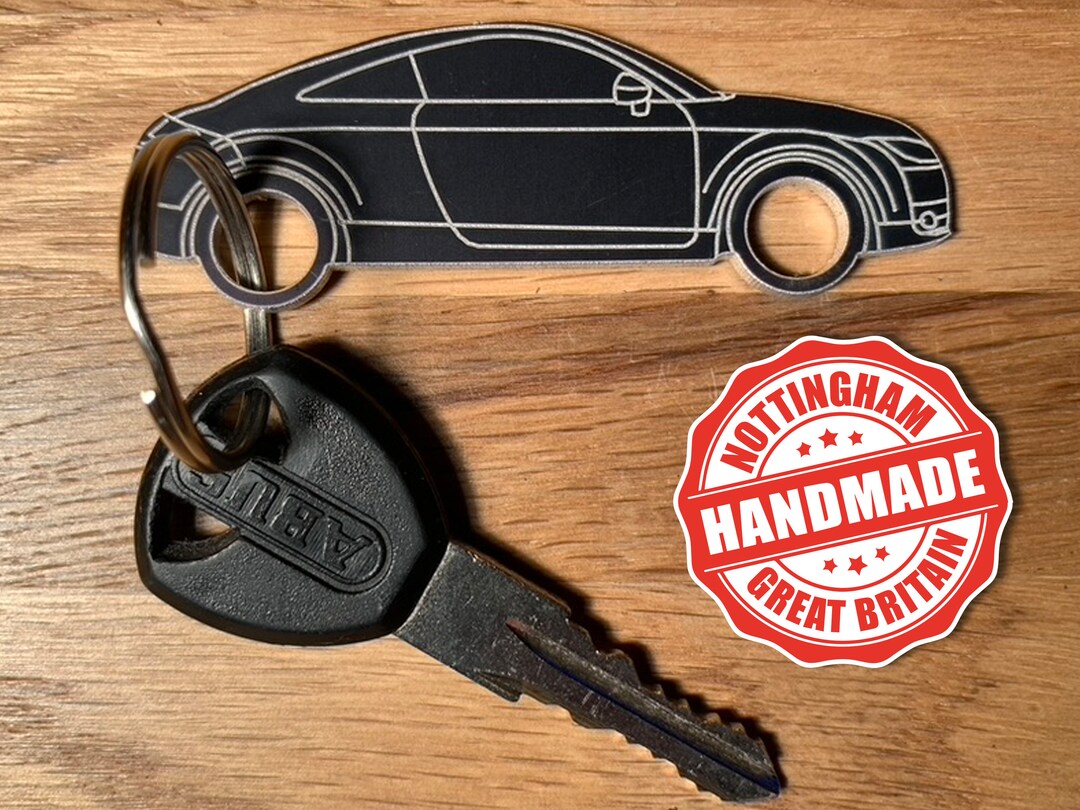 Audi TT Mk2 Matte Black Anodised Aluminium Car Keyring - Etsy