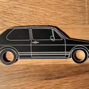 Volkswagen Golf GTI Rabbit Mk1 Matte Black Anodised Aluminium Car ...