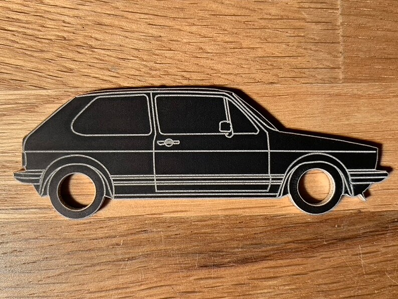 Volkswagen Golf GTI Rabbit Mk1 Matte Black Anodised Aluminium Car ...