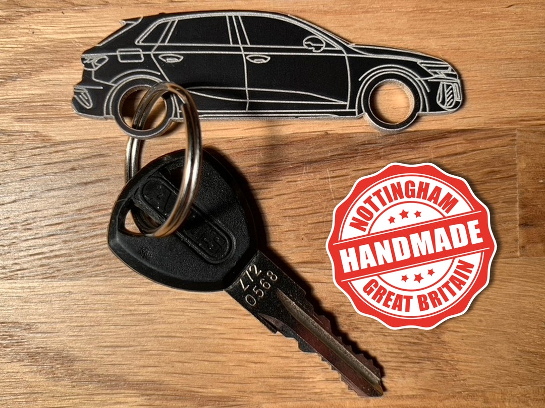 Audi RS3 Matte Black Anodised Aluminium Car Keyring - Etsy