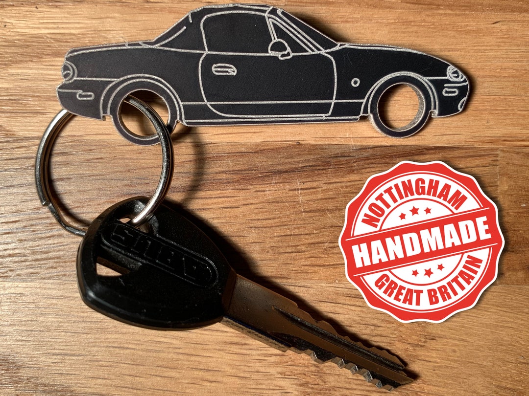 Mazda Miata MX5 NB Mk2 Matte Black Anodised Aluminium Car Keyring - Etsy