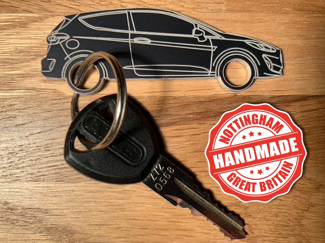 Ford Fiesta ST Matte Black Anodised Aluminium Car Keyring - Etsy