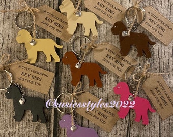 Black Cockapoo Keyring With Stunning Fractal Art Design - Etsy UK