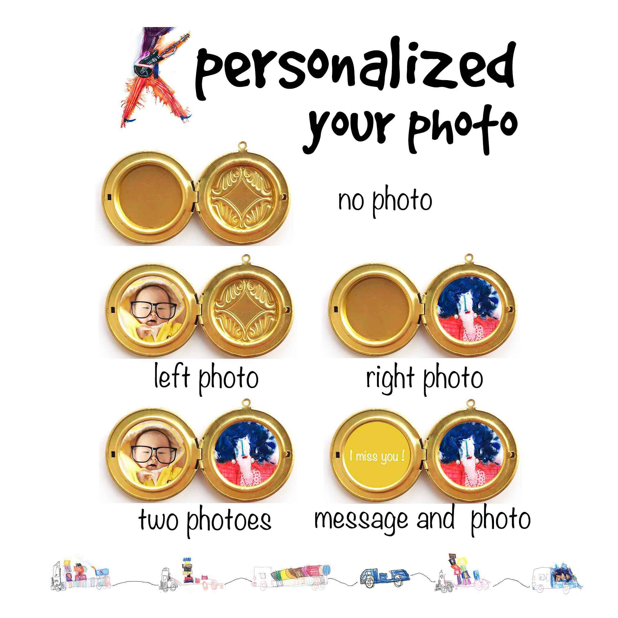 Steampunk Evil Eye Locket Necklace With Photo,custom Initial Disc ...