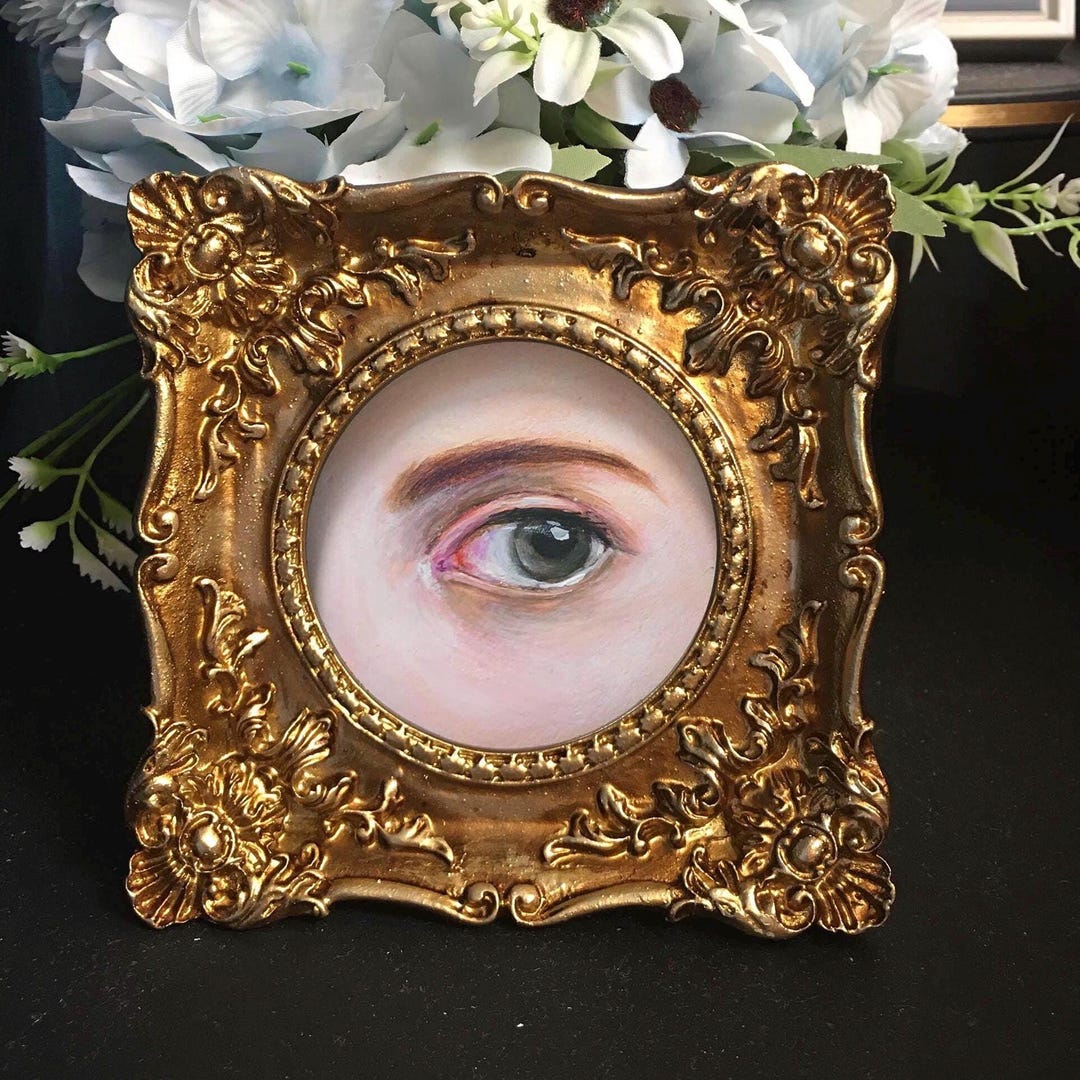 Original Hand Painted Lovers Eye Art,lovers Eye Mini Wall Art,mini ...