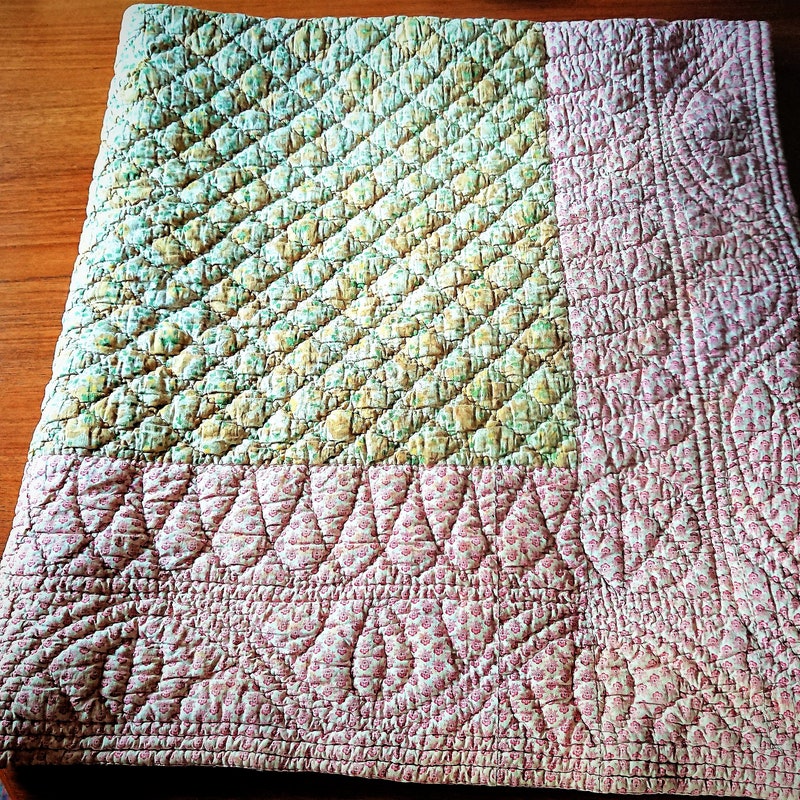 French Boutis Quilt - Etsy