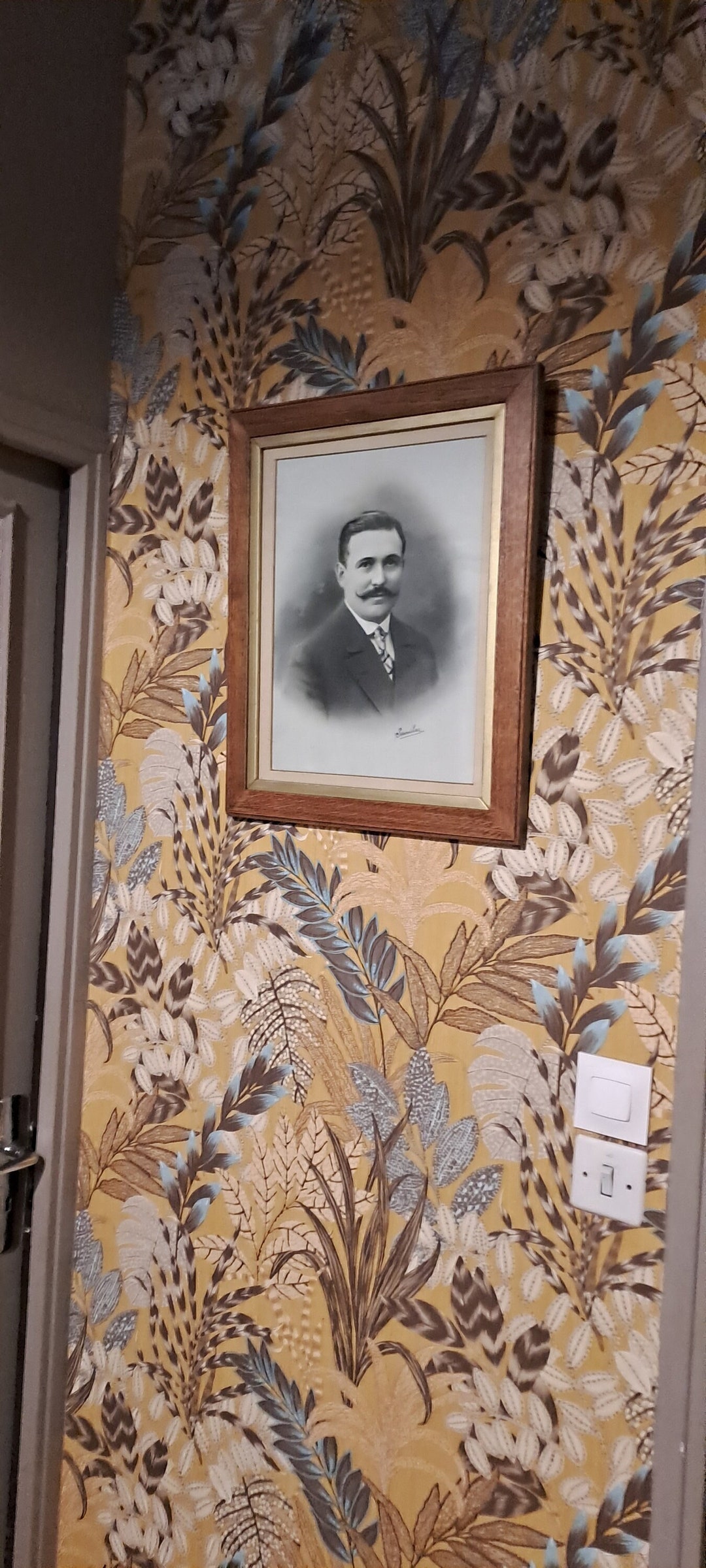Victorian Photo Frame Portrait Ancestor Painting XIX France Vintage ...