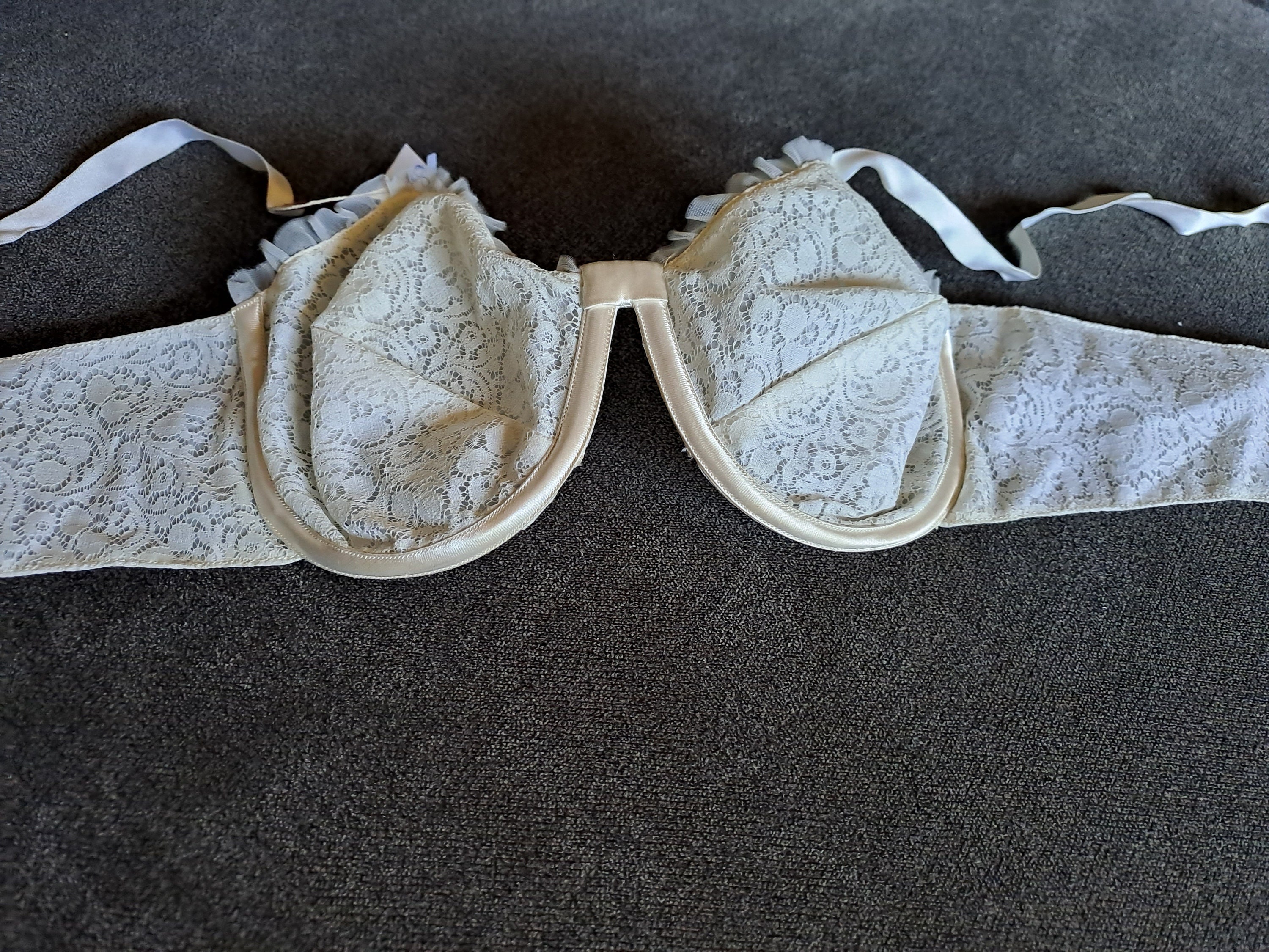 Underwire Bra LOU Lace New White Woman 1940 France / Fine Retro ...