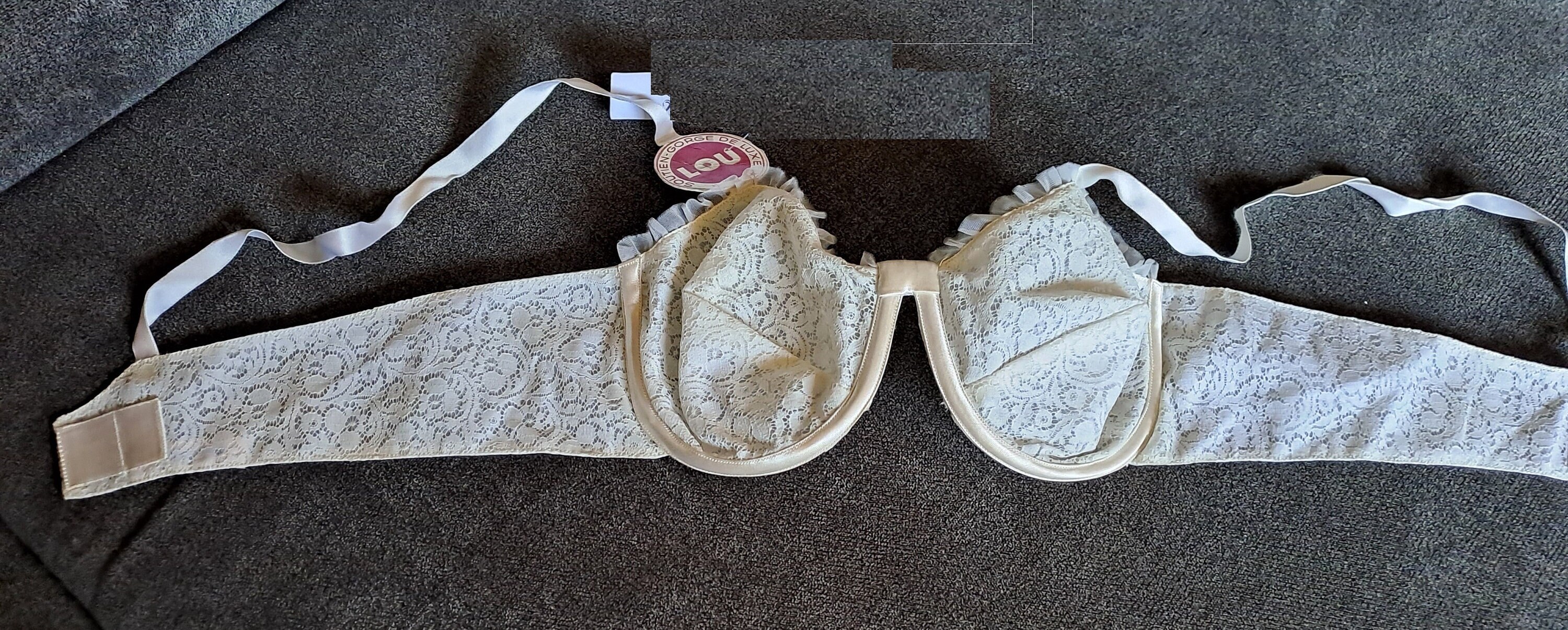 Underwire Bra LOU Lace New White Woman 1940 France / Fine Retro ...
