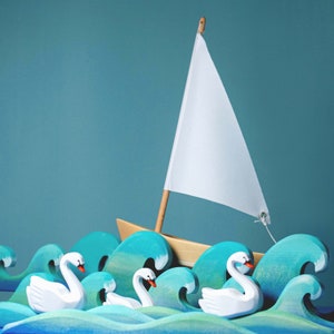 Montessori Wooden Water Waves Toy With Safe Paint | Non-toxic - Etsy