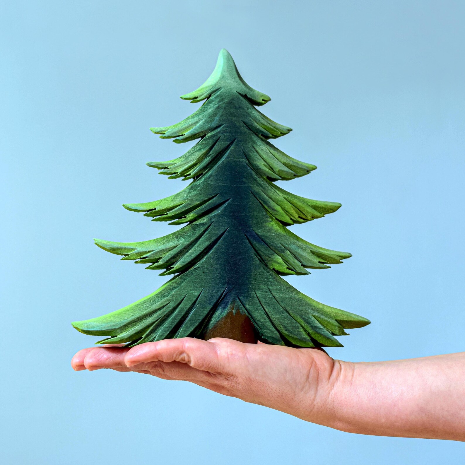 Fir Trees Waldorf Play Set | Montessori Wooden Tree | Handmade With ...
