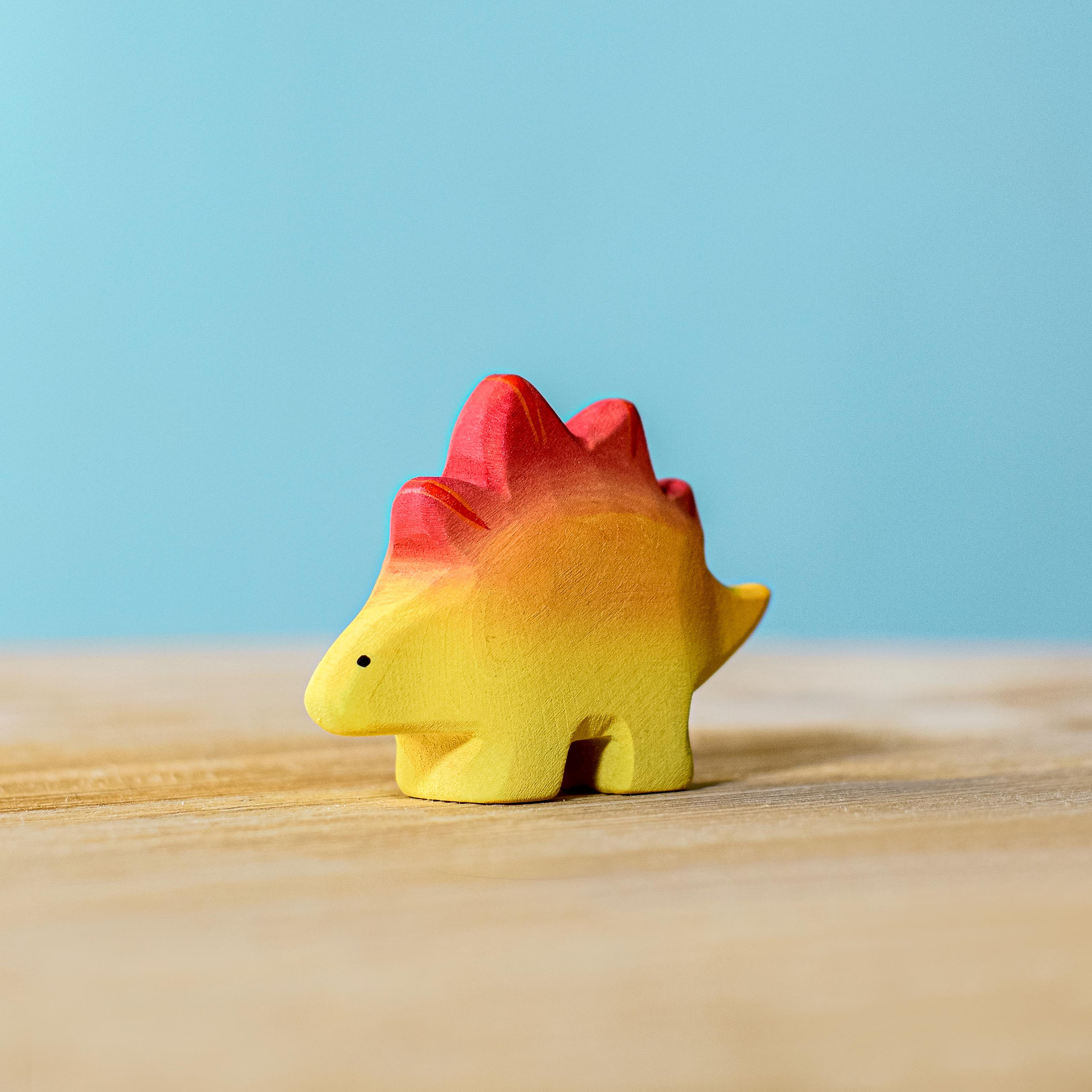 Wooden Stegosaurus Set | Handmade Prehistoric Waldorf Toy - Etsy