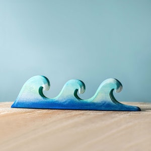 Montessori Wooden Water Waves Toy With Safe Paint | Non-toxic - Etsy