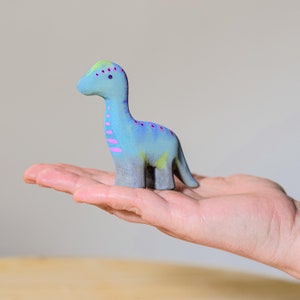 Waldorf Brontosaurus Toy | Montessori Prehistoric Animal Figure ...