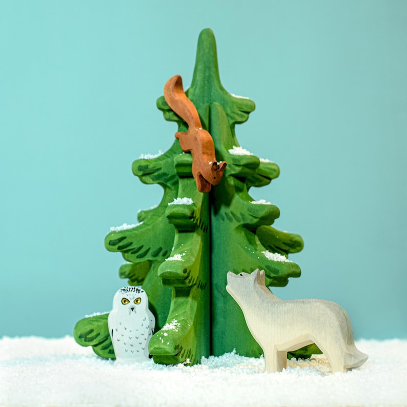 Large Green Sugar Pine | Eco-friendly Waldorf Tree | Handmade Wooden ...