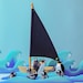Montessori Wooden Water Waves Toy With Safe Paint | Non-toxic - Etsy