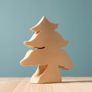 Paint-your-own Wooden Tree Figures | Montessori Inspired DIY Toys ...