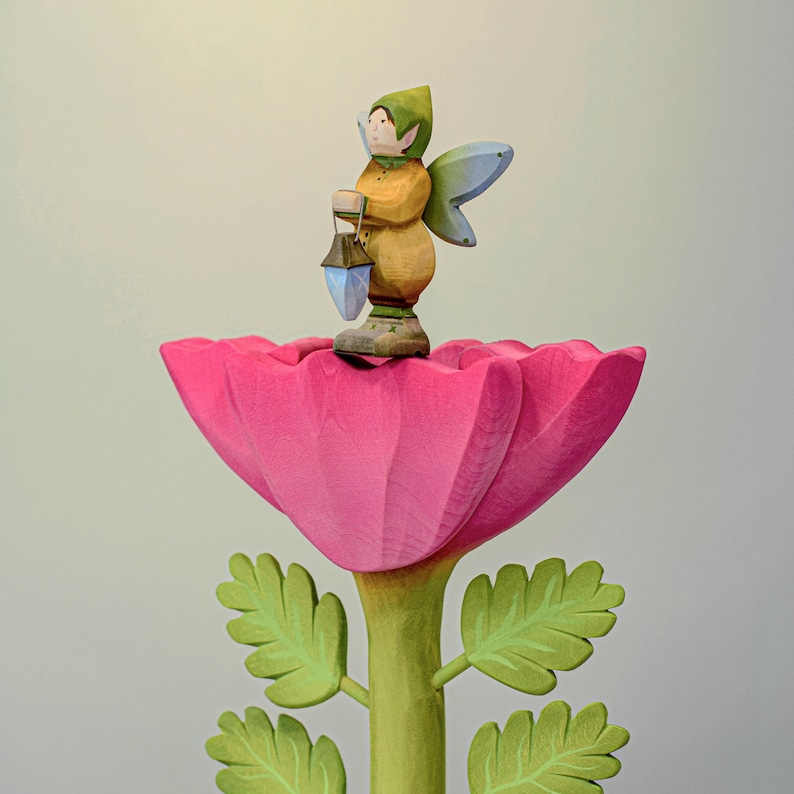 Winged Elf Figurine | Magic Wooden Toy for Imaginative Play | Eco ...