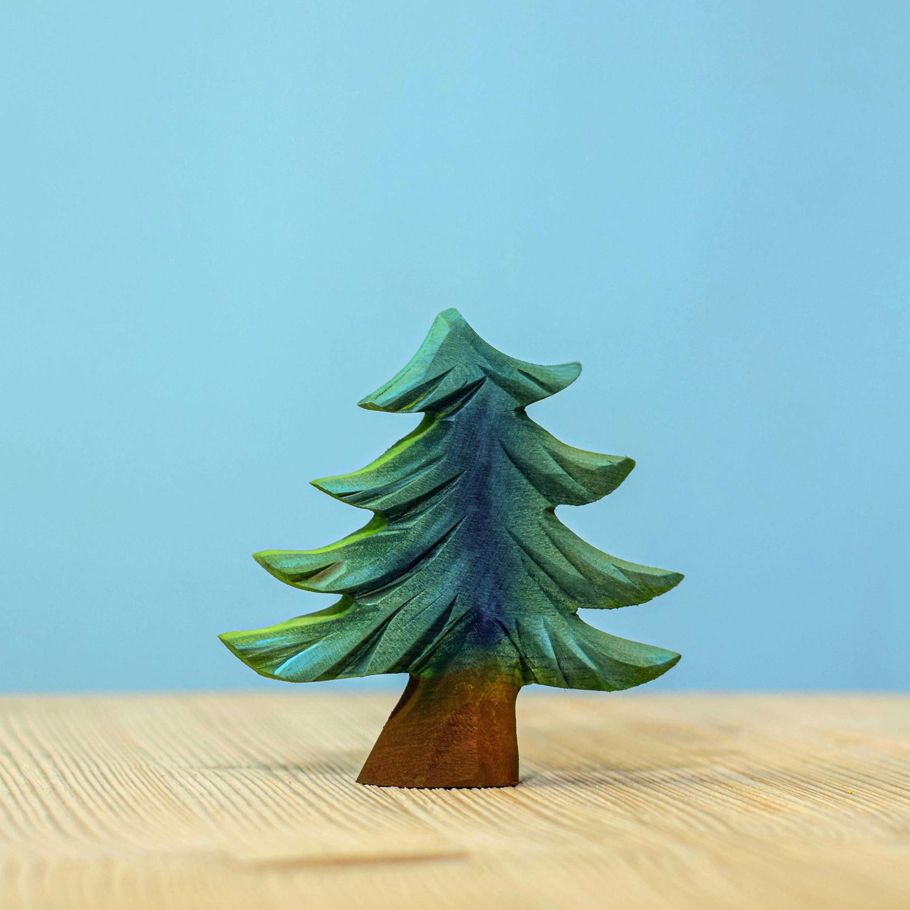 Fir Trees Waldorf Play Set | Montessori Wooden Tree | Handmade With ...