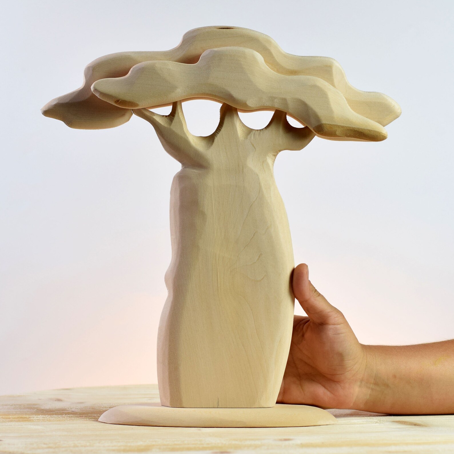 Large Wooden Baobab Tree Thick Trunk Wadlorf Tree Tree Toy - Etsy