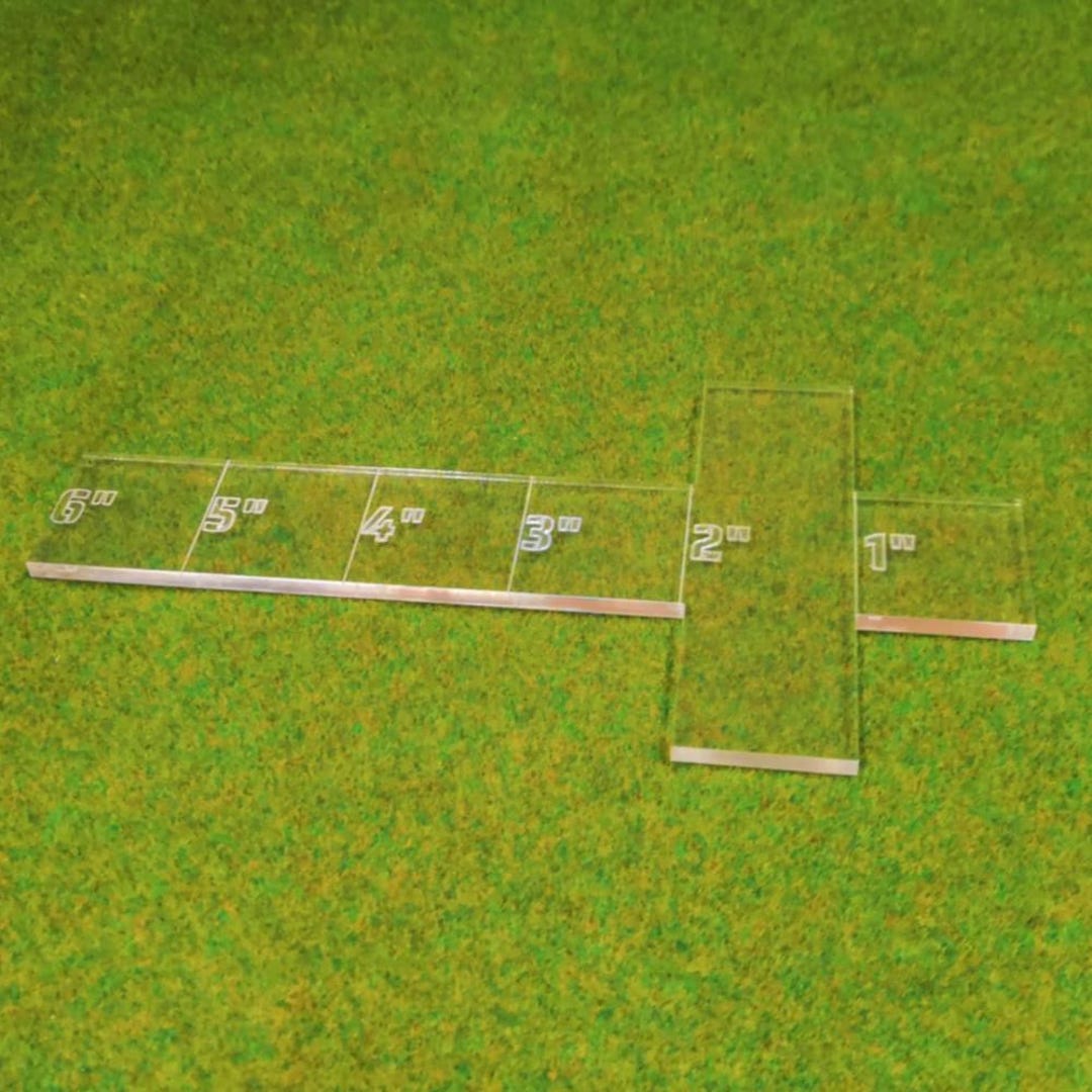 6" Cross Measuring Tool / Ruler - Compatible With Trench Crusade - Etsy