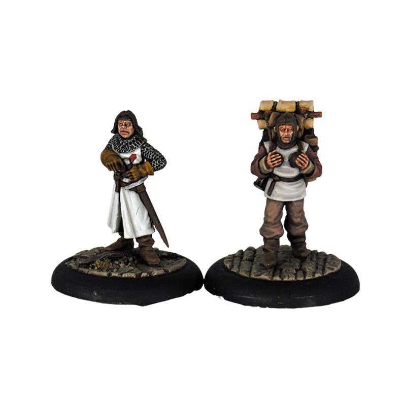 Sir Bors & Squire - 28mm Metal Miniature - for Dungeon and Dragons ...