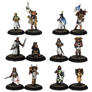 King Arthur & His Knights - 28mm Metal Miniature - for Dungeon and ...