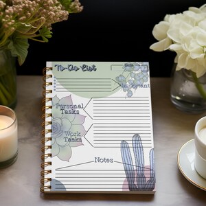 Succulent To-do List | Digital Download | Printable | Digital To-do ...