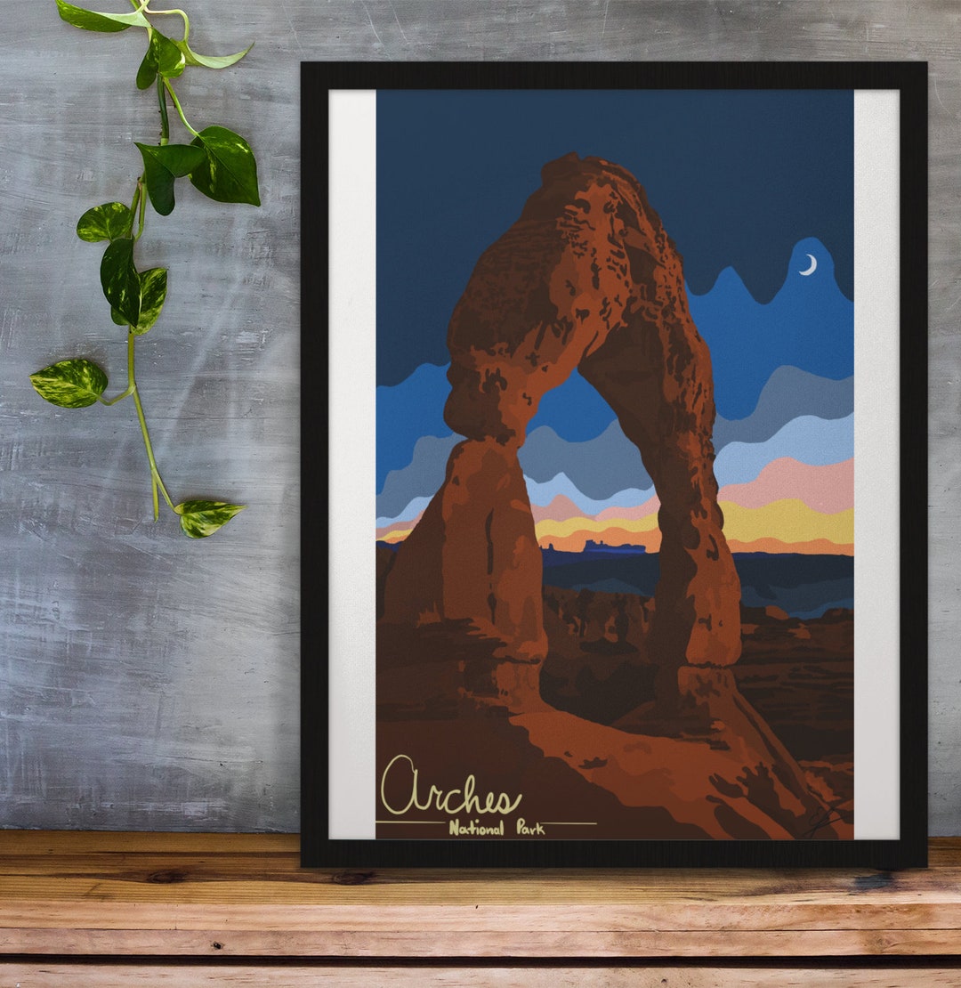 Arches National Park Art Print | Delicate Arch Print | Nature Print ...