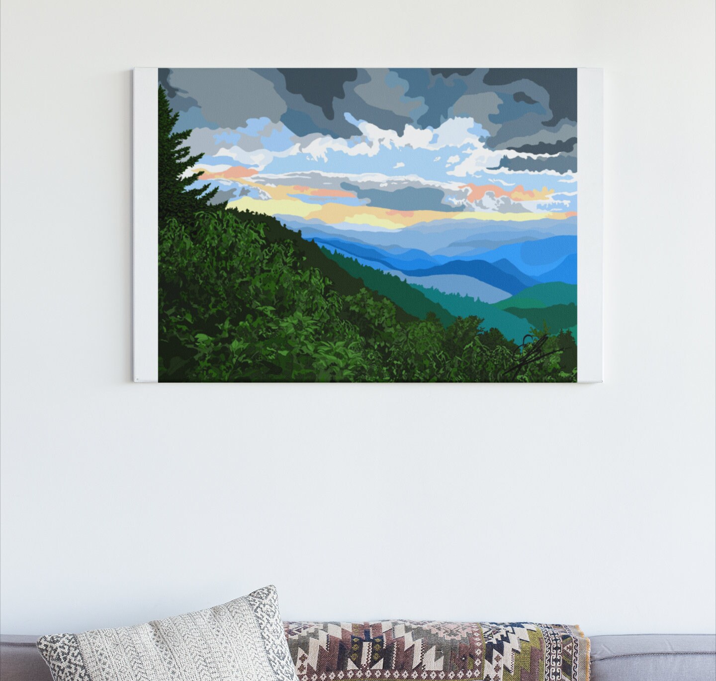 Blue Ridge Mountains Art Print | Blue Ridge Parkway | Nature ...