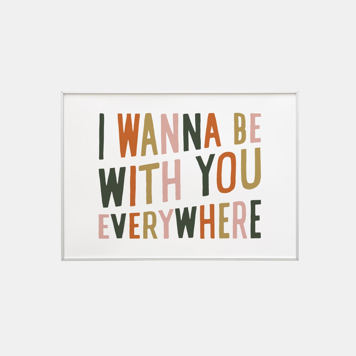 Fleetwood Mac Everywhere Lyrics Print I Wanna Be With - Etsy UK