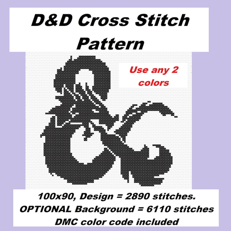 Dnd Cross Stitch - Etsy