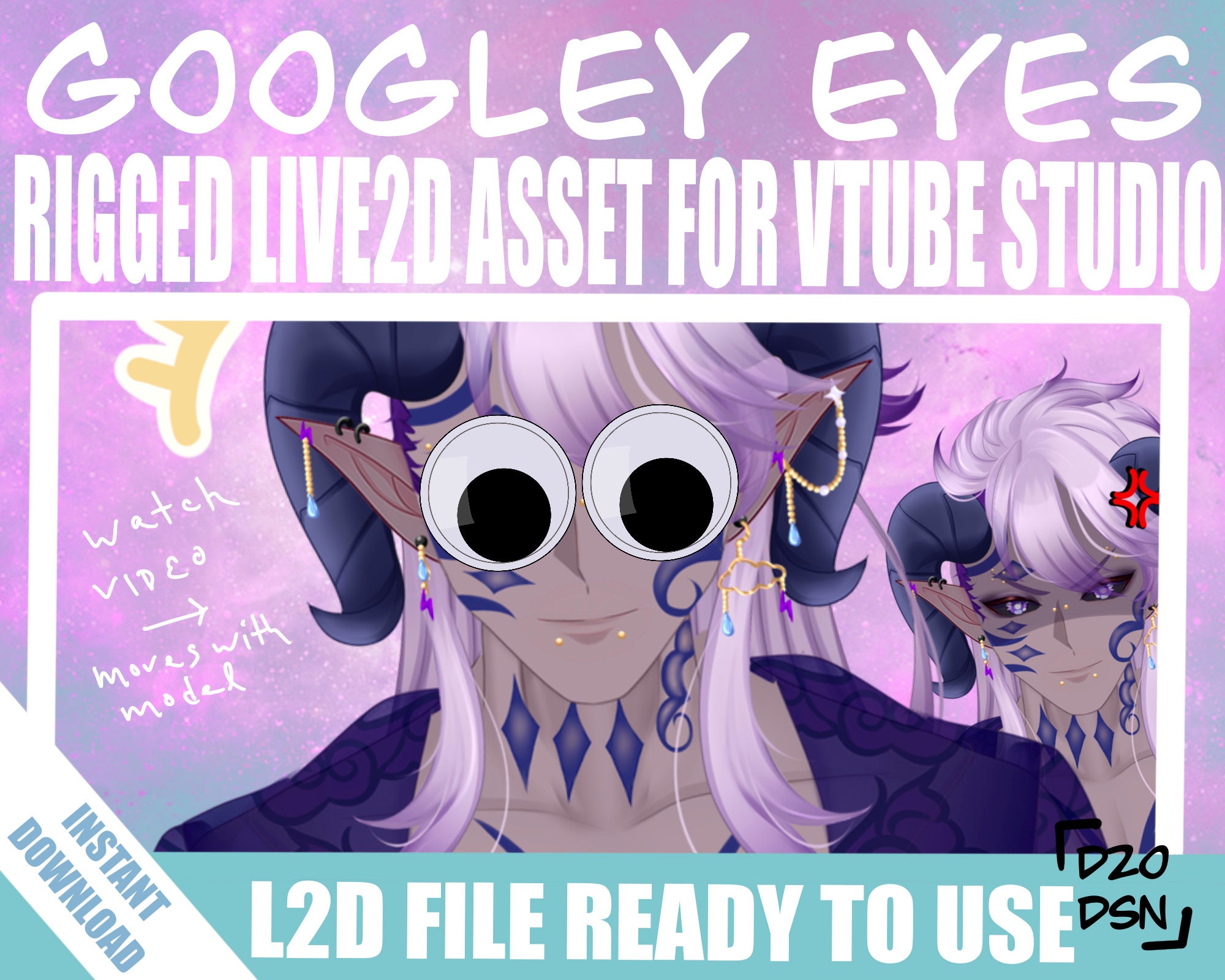 Vtuber Asset Rigged Model Asset for 2D Vtuber on Vtube - Etsy Canada