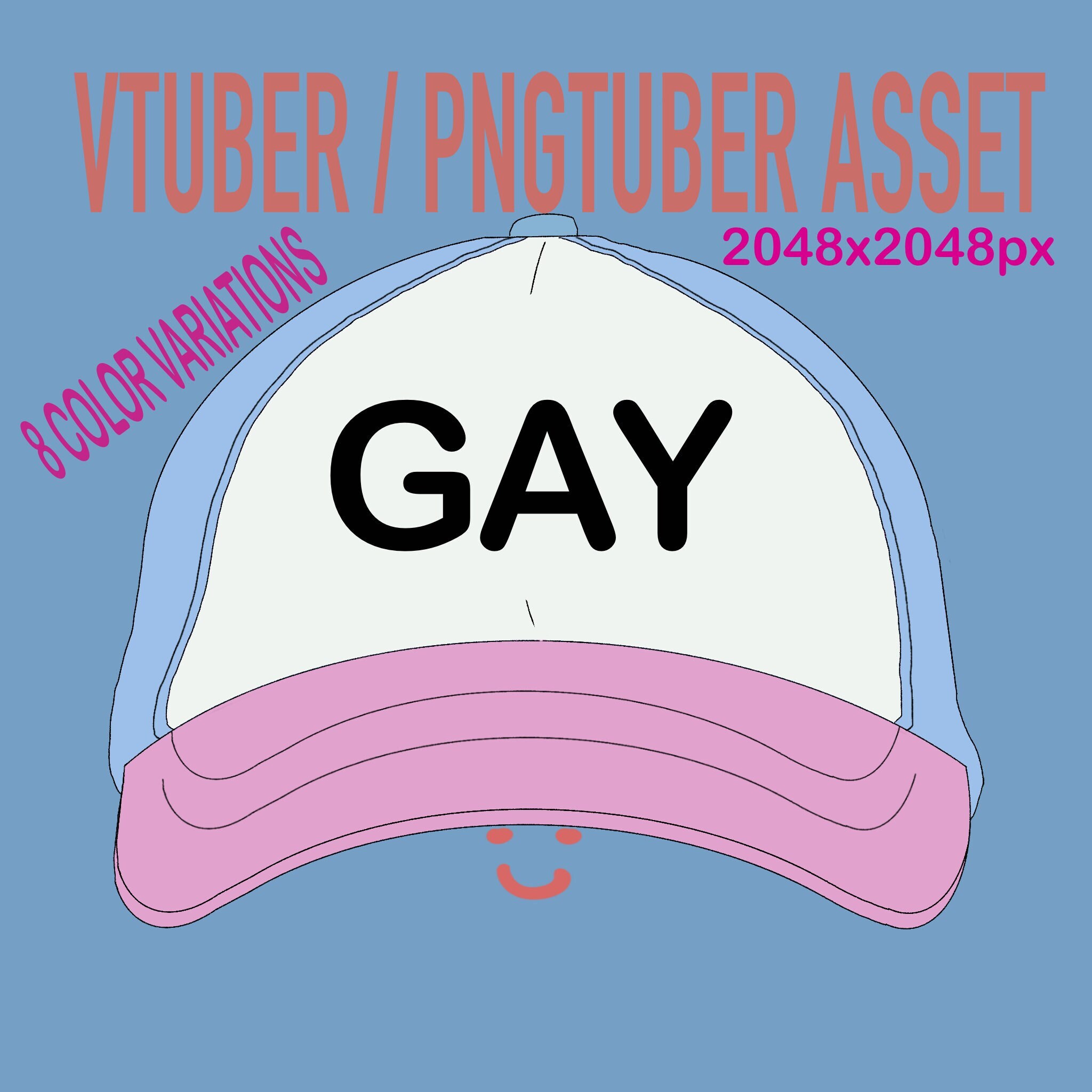 Vtuber Asset Accessory Hats for Vtubers Pngtuber Asset - Etsy