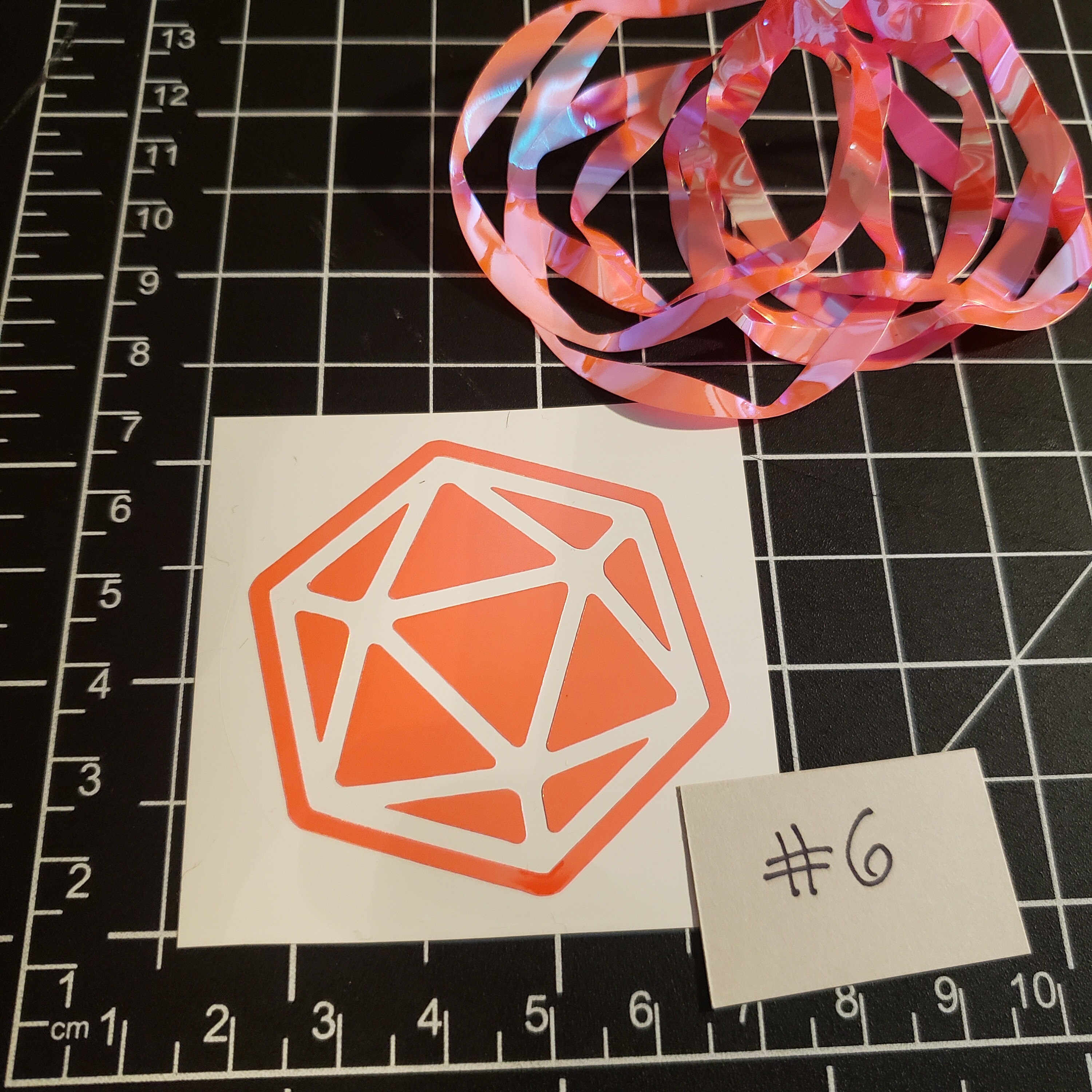 Dungeons and Dragons D&D d20 holographic dice decals 7 | Etsy