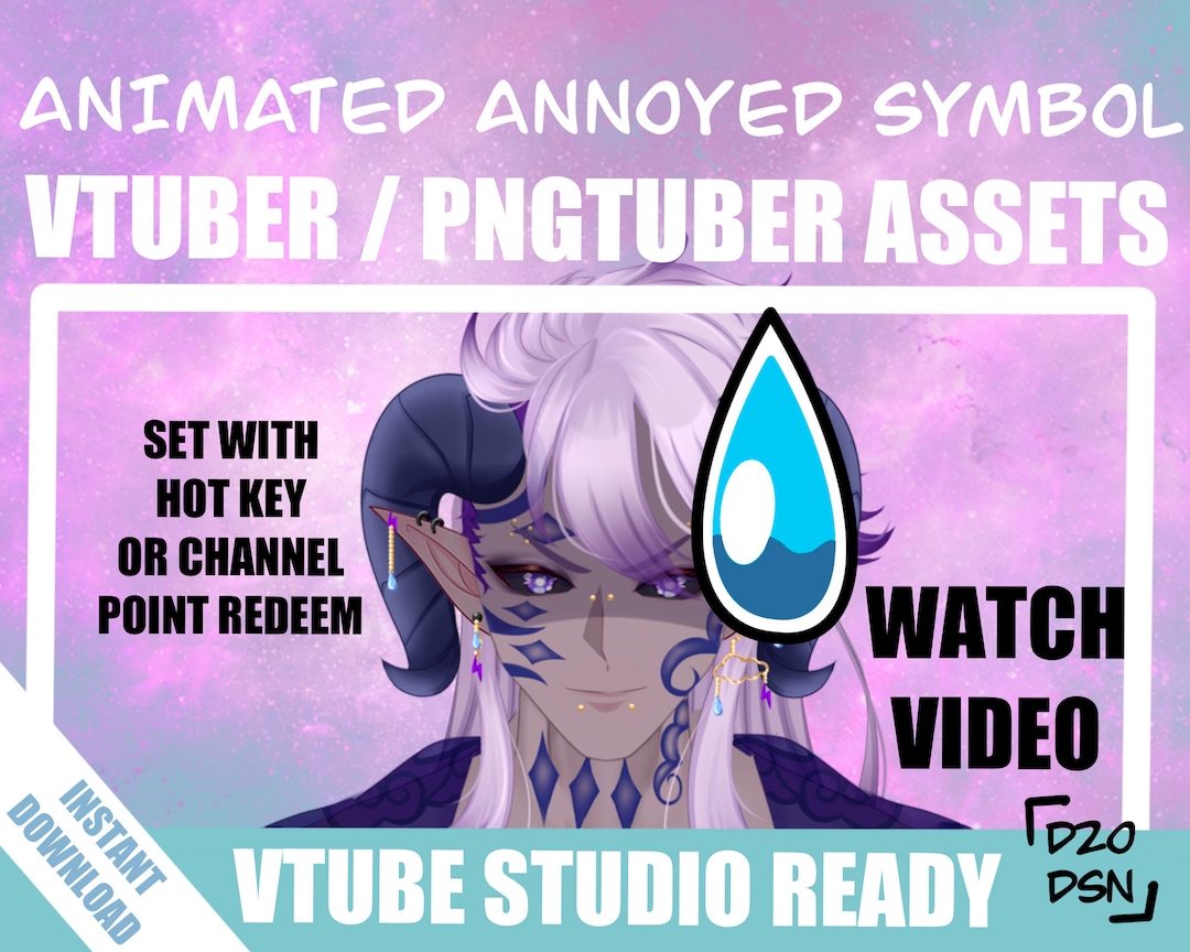 Vtuber Asset Animated Model Asset, for 2D Vtuber on Vtube Studio ...