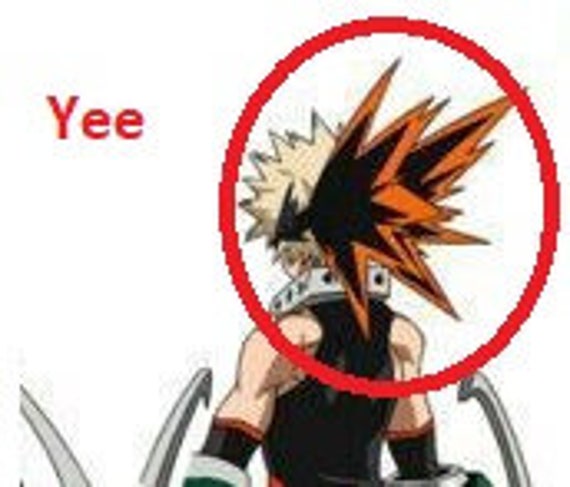 Bakugou Hair Armor Pattern My Hero Academia BNHA Etsy
