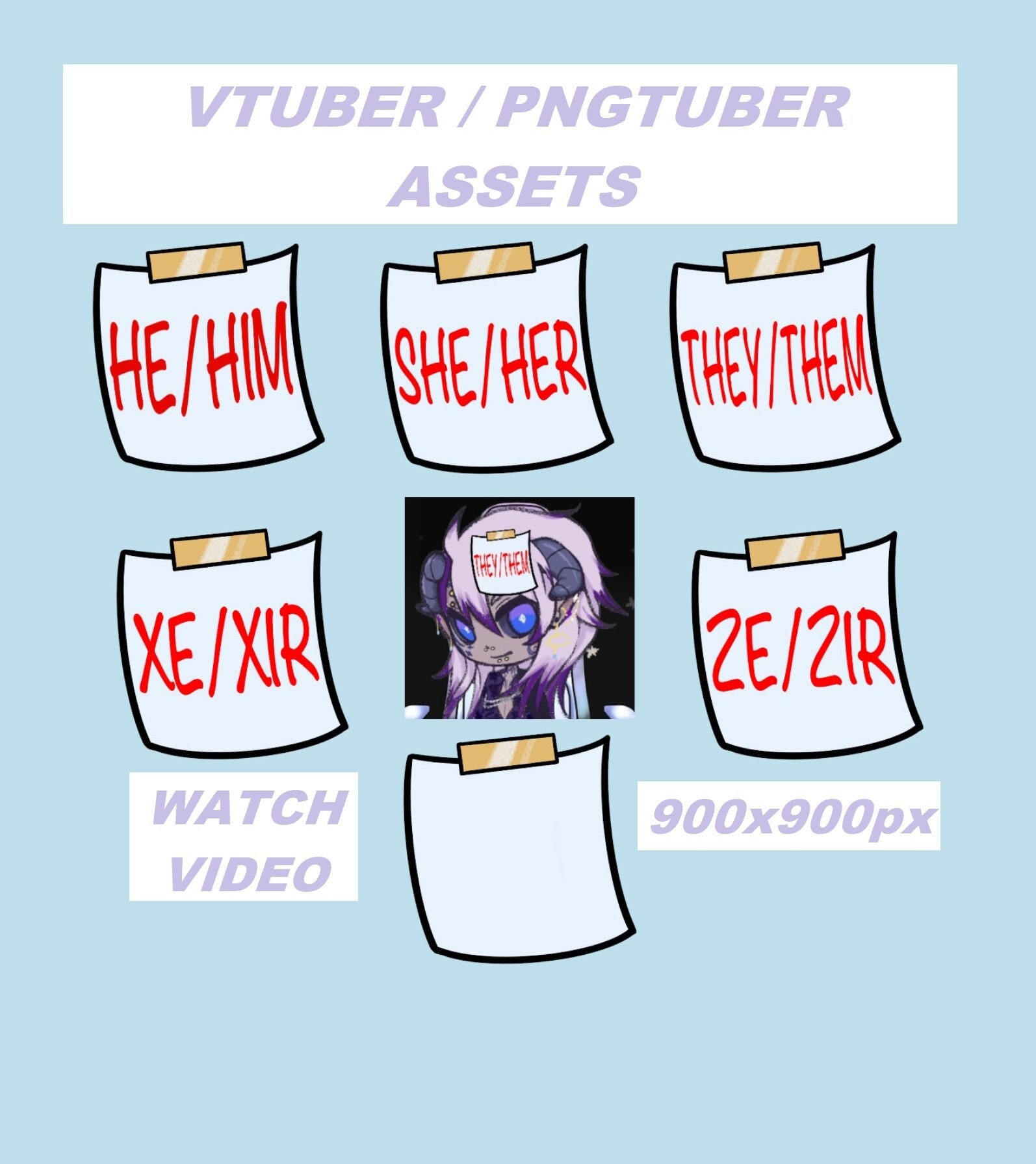 VTUBER Asset PNGTUBER Asset Accessories for Vtubers and - Etsy