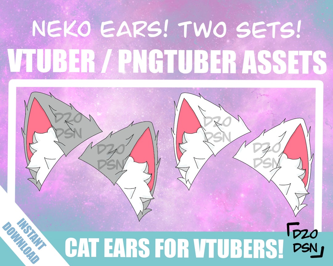 Vtuber Asset Accessory, Ears for Vtubers, Pngtuber Assets Accessory ...